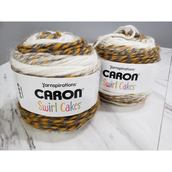 Caron | Office | Gorgeous Lot 2 Bulky Caron Swirl Cakes Lovely Layers ...